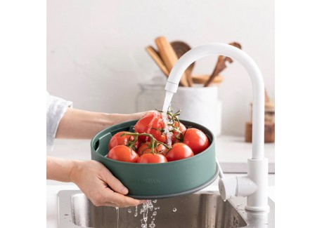 Greenpan - Steamy Stapelbare Siliconen Stoommand 24 cm Groen - Les ...