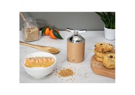 Peugeot - Isen Moulin à Graines de Lin Manuel Bois Naturel et Inox 13 ...