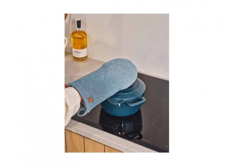 Cosy Trendy - Stoff Gant à Four Coton Chambray Chiné Bleu - Les Secrets ...