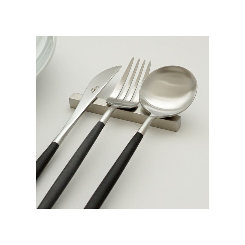 Cutipol - Goa Cuillère Long Drink Brossée Manche Noir 6 pcs - Les ...